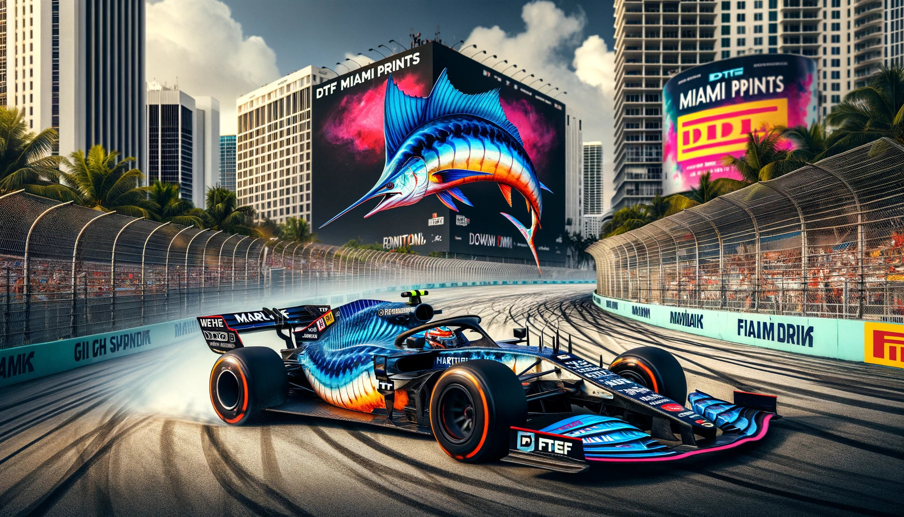 Capturing the Essence of Formula 1 in Miami-Dade DTF... – DTF MIAMI PRINTS